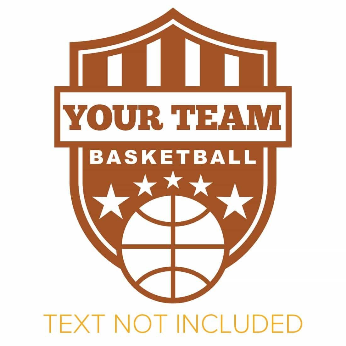 Basketball Crest, Sports, Team Spirit, SVG Design