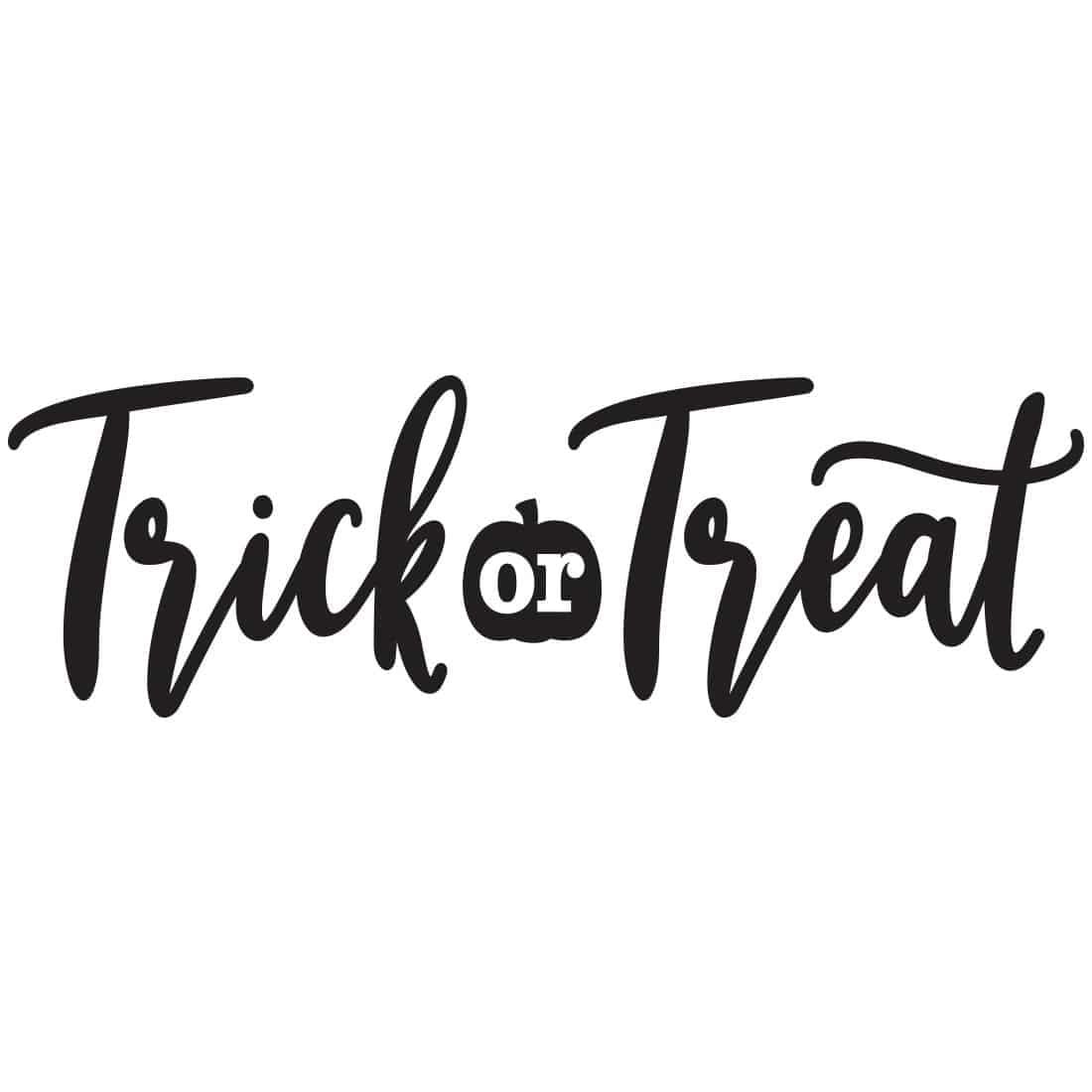 Trick or Treat Script, Halloween, SVG Design