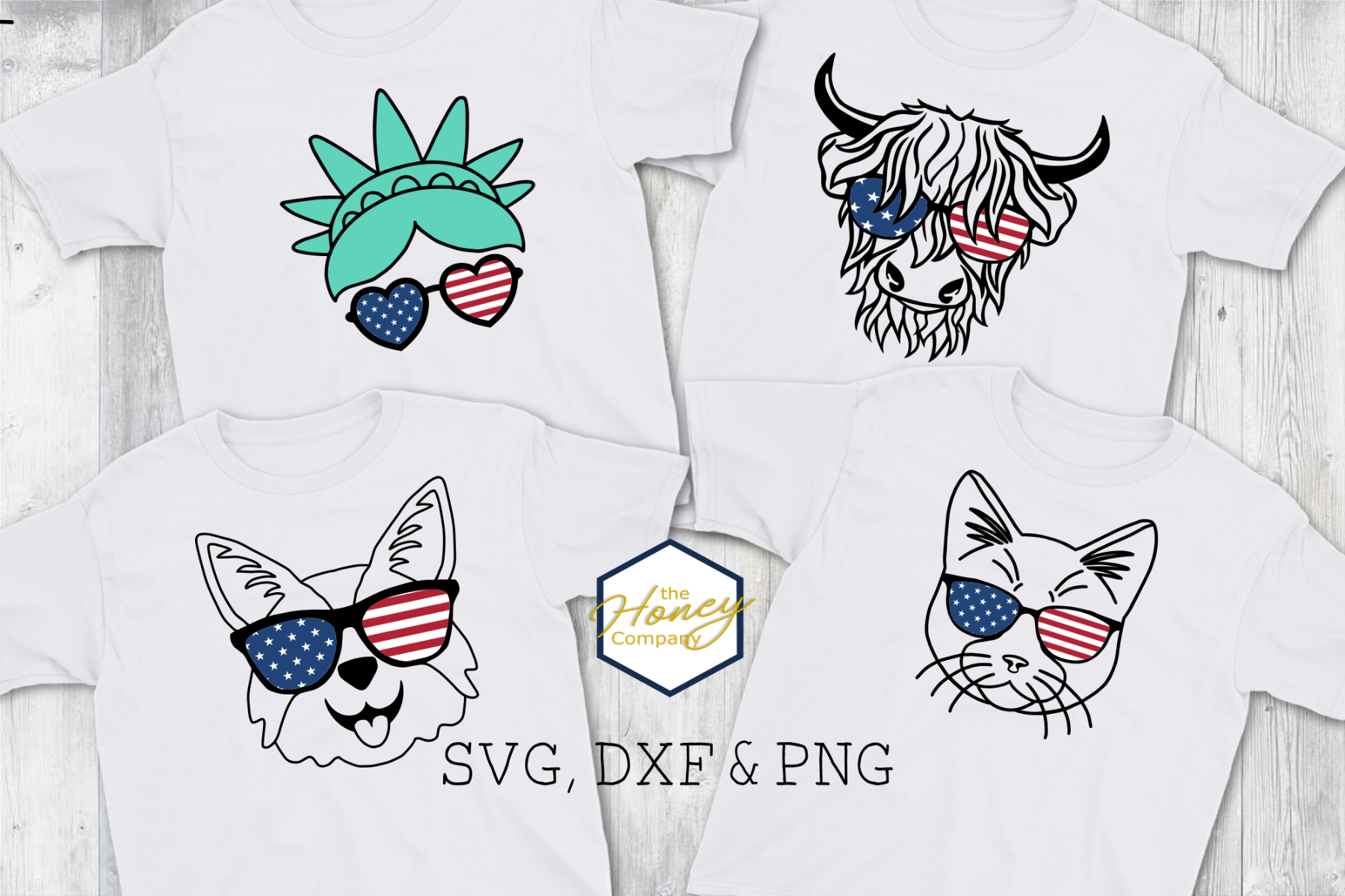 July 4th Bundle SVG PNG DXF Fourth of July USA