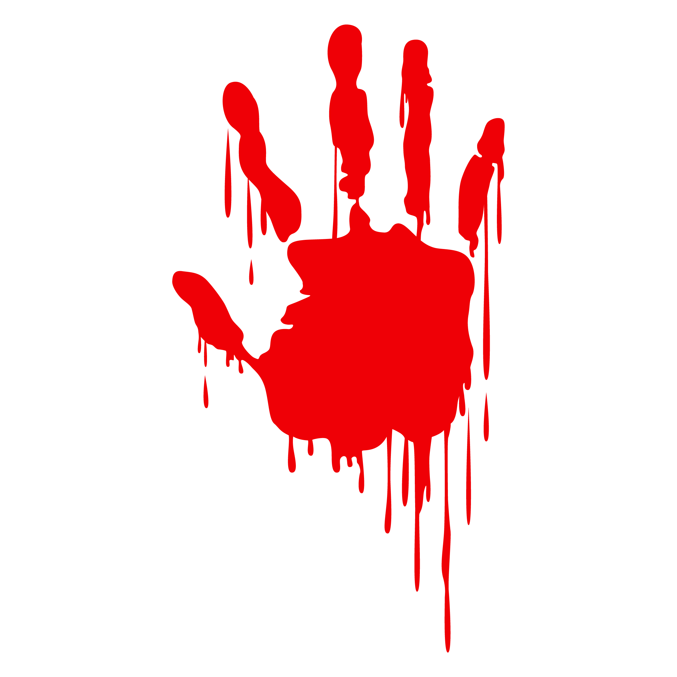 BLOODY HAND PRINT BLOODY HAND PRINT