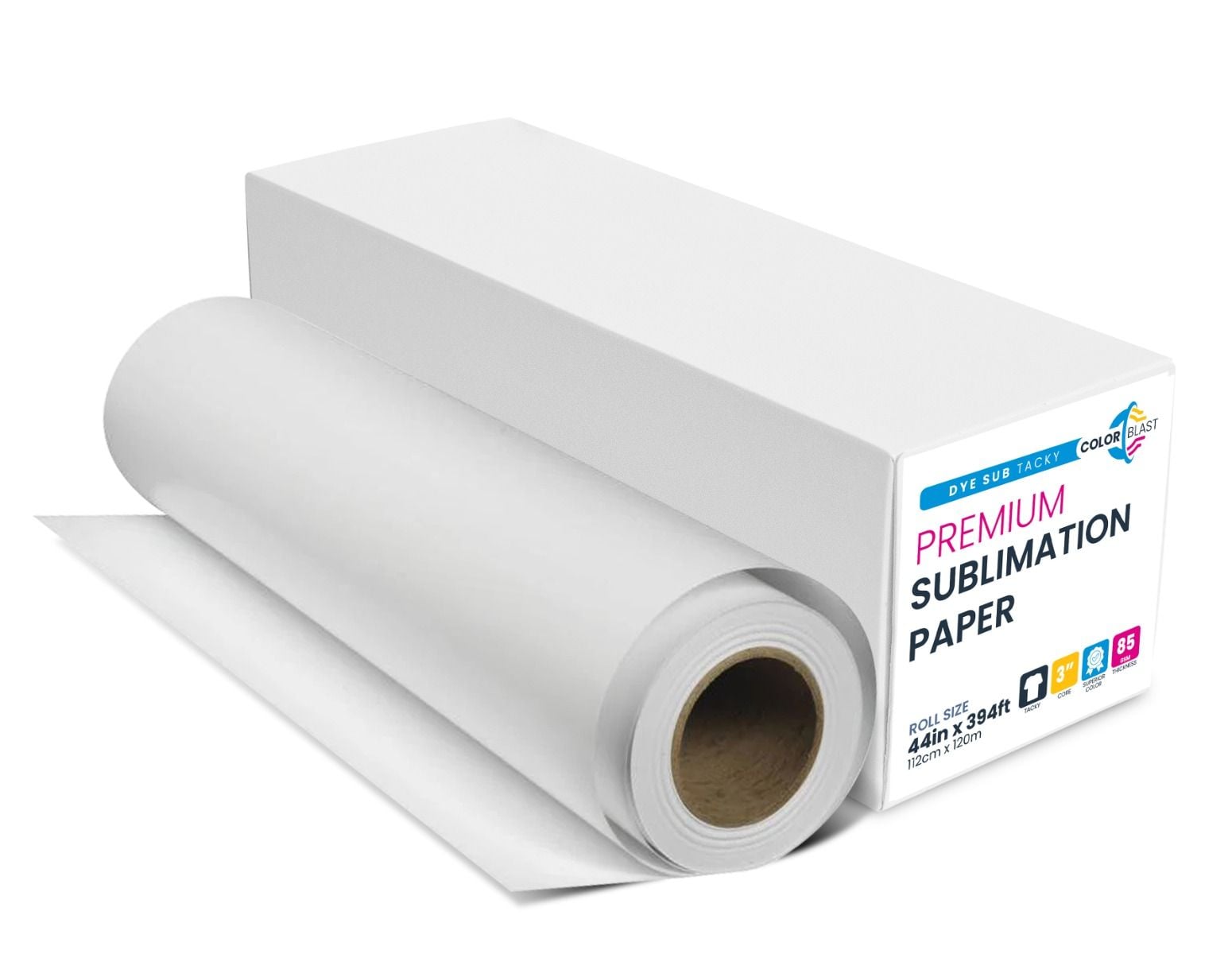 ColorBlast TruTac Dye-Sublimation Paper 44" x 394' - 85GSM | Coastal ...