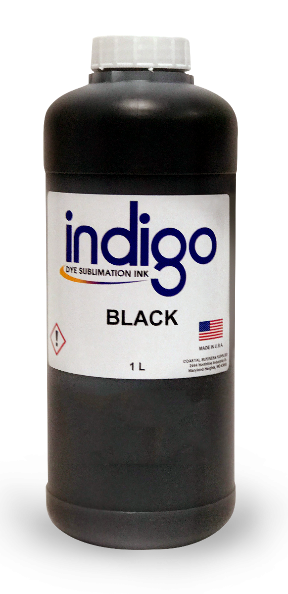 Indigo Ink for Water Based Dye Sublimation 1 Liter - black