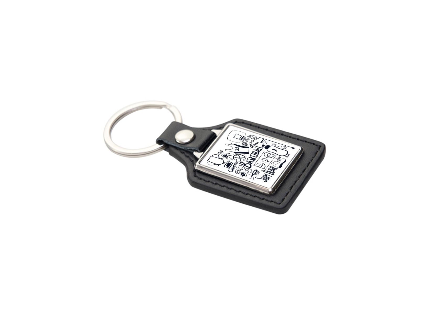 Customizable Pu Leather Keychain For Sublimation Printing Coastal