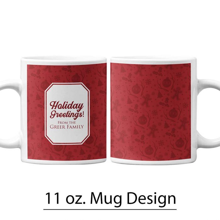 Christmas, Holiday, 11 oz. Pre-designed Mug Template